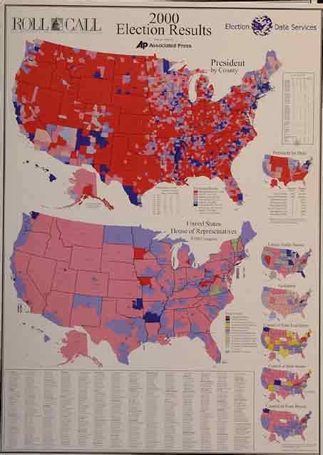 2000 Election Results Map