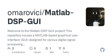 github omarovici matlab dsp gui welcome to the matlab dsp gui