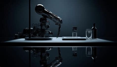 Premium Ai Image Scientist Analyzing Liquid On Microscope In Modern Laboratory For Research