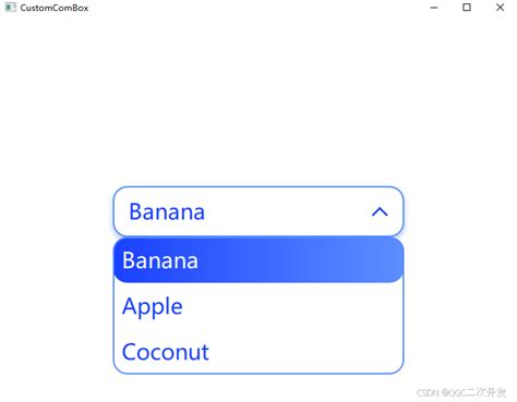 Qml项目实战：自定义comboxqml Combox Csdn博客