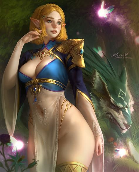 Aleriia V Link Princess Zelda Wolf Link Nintendo The Legend Of