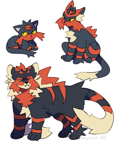 Litten Evolution By Kartsman16 On Deviantart 46 Off