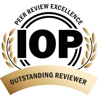 Recognition For Reviewers IOPscience Publishing Support
