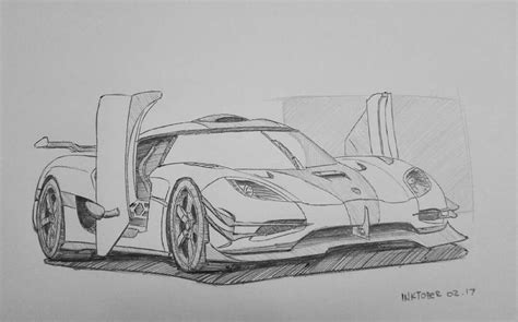 Koenigsegg Jesko Sketch