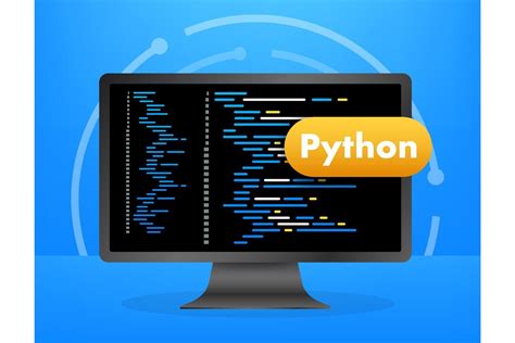 Computer Monitor Displaying Python Graphic By DG Studio Creative Fabrica