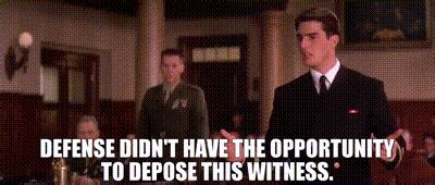 Yarn Defense Didnt Have The Opportunity To Depose This Witness A