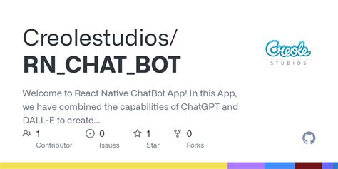 GitHub - Creolestudios/RN_CHAT_BOT: Welcome to React Native ChatBot App! In this App, we have ...