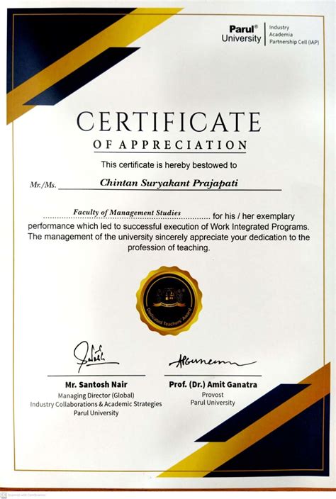 Dr Chintan Prajapati On Linkedin University Work Opportunity Thankyou Dedication