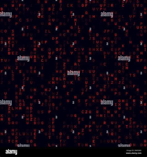 Digital Cover Red Sparse Alphabet Letters Background Medium Sized Seamless Pattern Classy