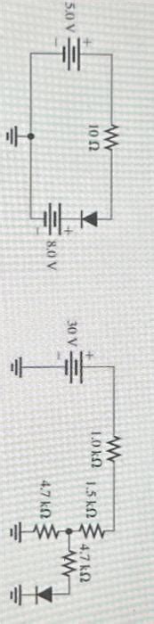 Voltage Across Each Diode In Circuits A And B