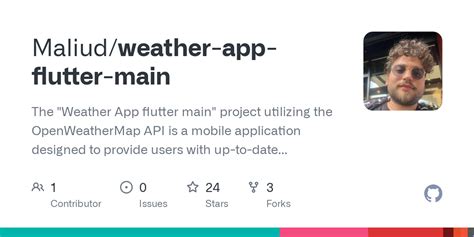Github Maliudweather App Flutter Main The Weather App Flutter Main