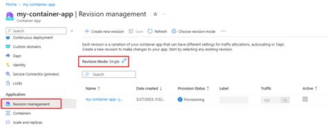 Azure Container Apps でのトラフィック分割 Microsoft Learn