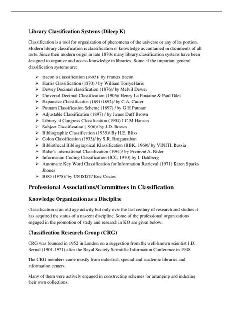 An Introduction To Library Classification Lis Cc 551 Stuvia Us