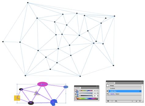 Adobe Illustrator Fastest Way To Create A Network Of Connected Dots