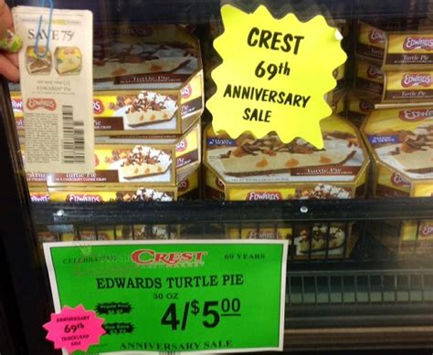Edwards Turtle Pie 30 Oz Only 25¢ At Crest Foods