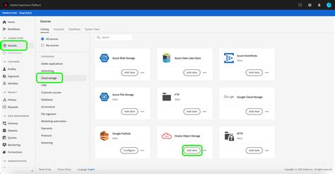 Create An Oracle Object Storage Source Connection In The Ui Adobe