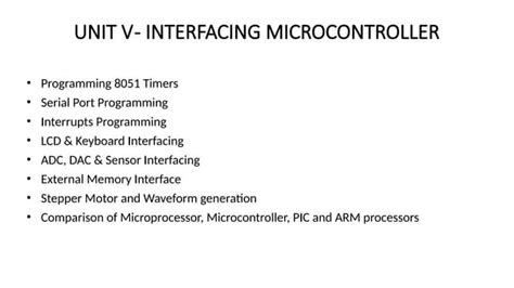 unit v interfacing microcontroller 1 pptx