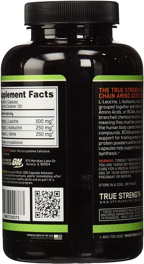 Optimum Nutrition BCAA 1000 | A1 Supplements Store