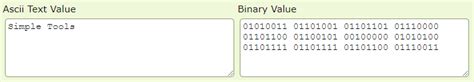 Quick Ascii Binary Tools Hermits Cave