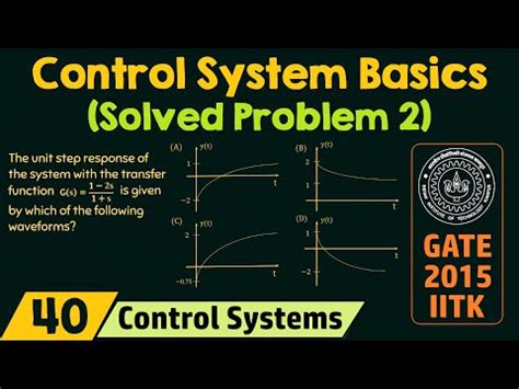Basics Of Control Systems Solved Problem 2 Video Lecture Crash Course For GATE ECE English