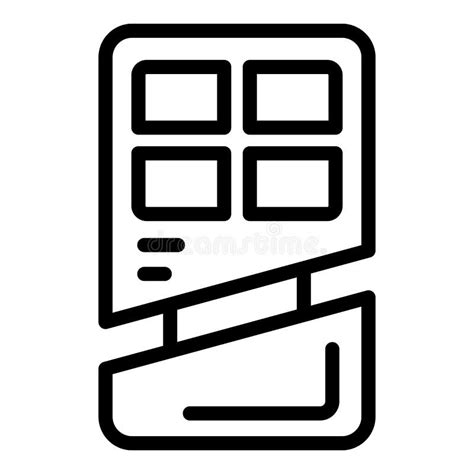 Car Alarm System Icon Outline Vector Hand Key Stock Vector