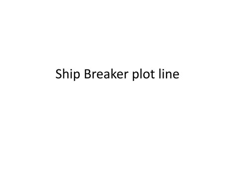 Ship Breaker Literary Concept Pptx Fiction Books And Literature
