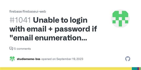unable to login with email password if email enumeration protection