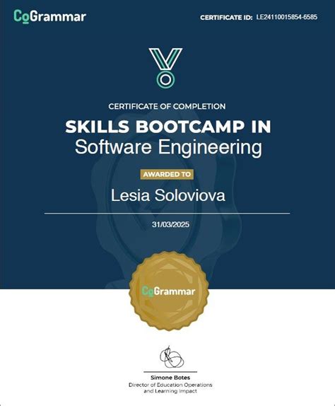 Cogrammar Hyperiondev Softwareengineer Cogrammar Techskills