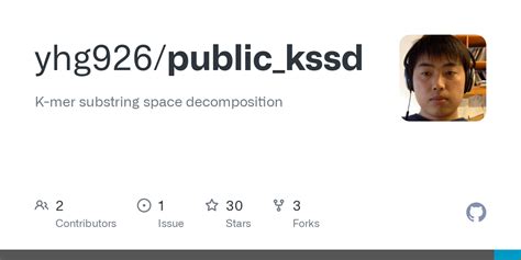 Github Yhg926publickssd K Mer Substring Space Decomposition
