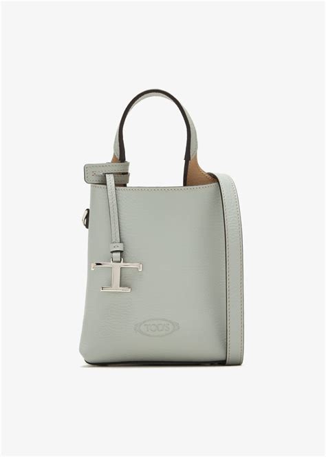 Tods T Timeless Micro Tote Bag For Women Blue In Usa Level Shoes