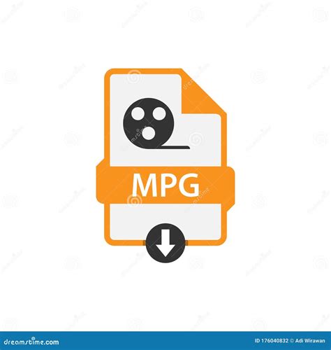 MPG Download Video File Vector Stock Vector Illustration Of Internet Format 176040832