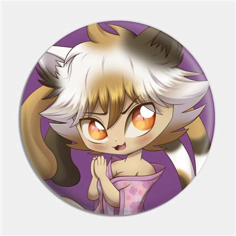 Chibi Yokai Nekomata Nekomata Pin Teepublic
