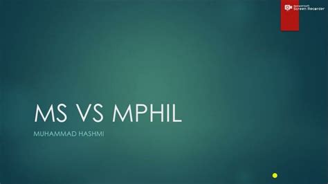 MS Vs MPhil Difference Between MS And MPhil MS Aur MPhil Main Kiya Farm Hai Phd Academy