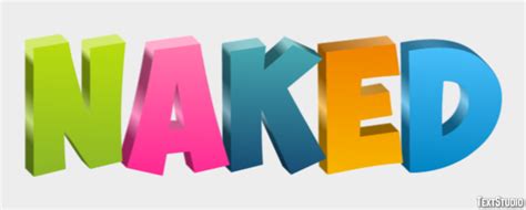Naked Multi Color For The New Year Text Effect Generator