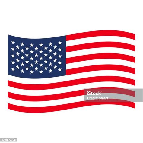 미국의 국기입니다 미국 플래그입니다 흰색 배경입니다 벡터 일러스트 레이 션 미국 국기에 대한 스톡 벡터 아트 및 기타 이미지 미국 국기 벡터 검은색 Istock
