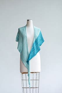 Ravelry Two Toned Shawl Pattern By Loop Knits