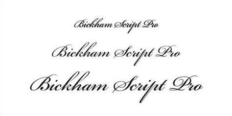 Bickham Script Pro In Various Languages