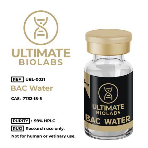 Bacteriostatic Water Ubl 031 Sterile Water For Laboratory Use