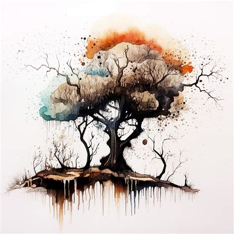Download Ai Generated Tree Branches Royalty Free Stock Illustration