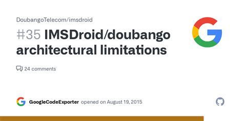 IMSDroid Doubango Architectural Limitations Issue DoubangoTelecom Imsdroid GitHub