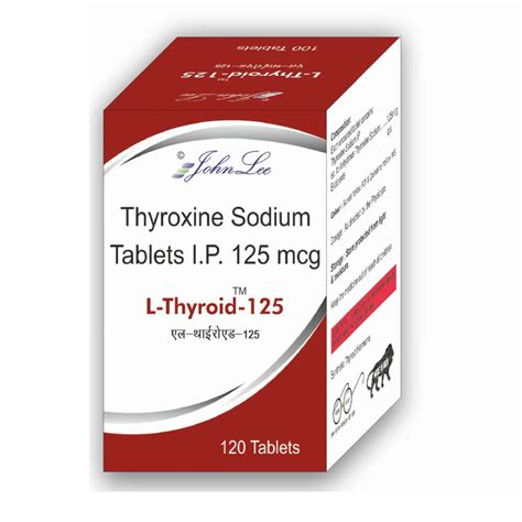 Lthyroid125 Thyroxine Sodium Ip 125 Mcg At ₹ 141bottle Thyronorm