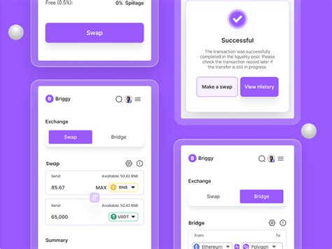 web3 dex swap and bridge behance