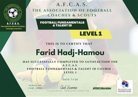 farid hamou on linkedin proud to announce completion of afcas talent
