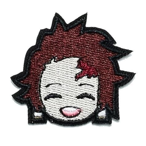 Kimetsu No Yaiba Tanjiro Kamado Head Embroidered Patch