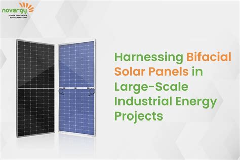 Industrial Bifacial Solar Panels Powering Large Scale Energy Projects