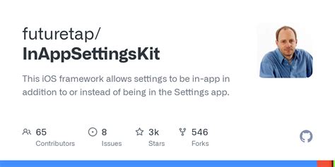 Github Futuretap Inappsettingskit This Ios Framework Allows Settings To Be In App In Addition