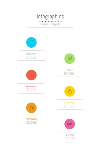 6가지 옵션 부품 단계 타임라인 또는 프로세스를 통해 비즈니스 데이터에 대한 인포그래픽 디자인 요소 벡터 일러스트레이션 0명에 대한 스톡 벡터 아트 및 기타 이미지 Istock