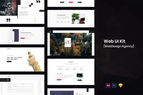 Web UI Kits Creative Website And APP UX And UI Kits Creative Fabrica