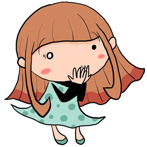 驚く女の子のイラスト｜かわいい無料イラスト