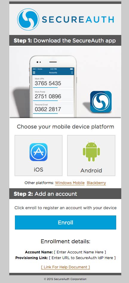 Using HTML Template To Send OTP Enrollment Emails